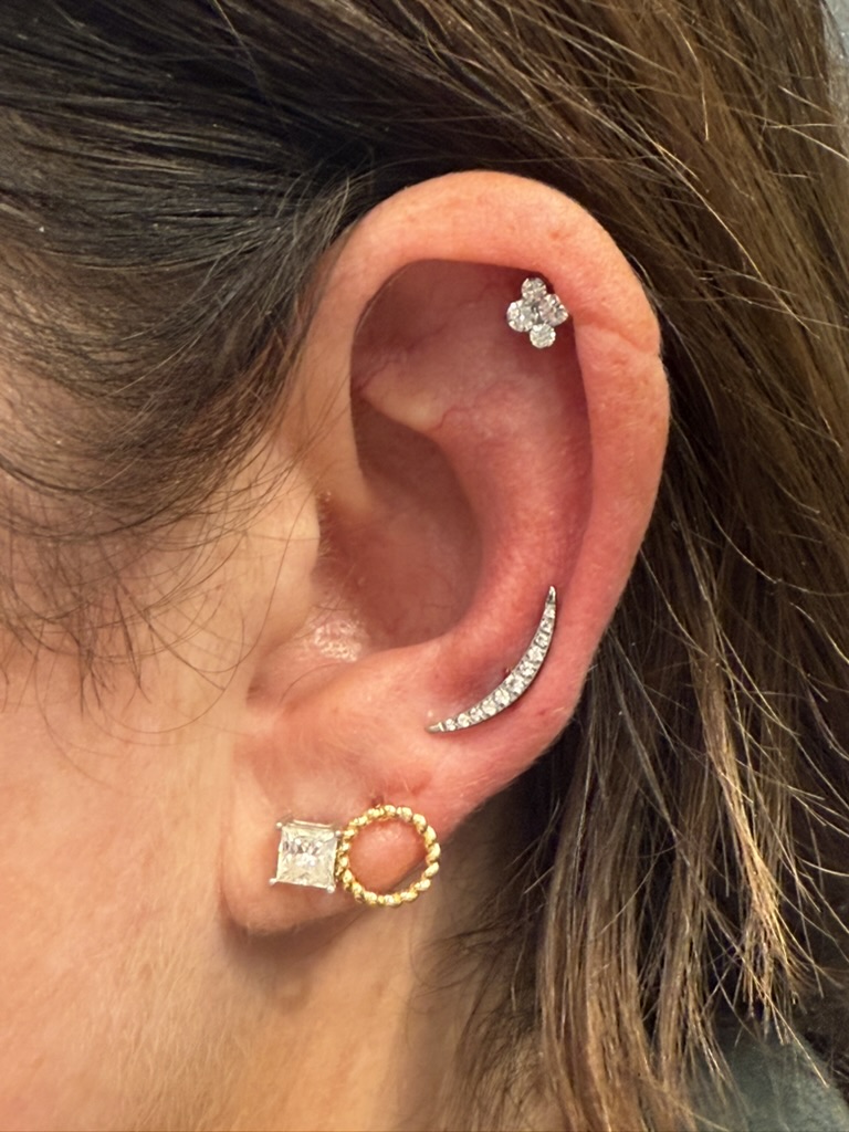 Ear Lobe Piercing | Kaleidoscope